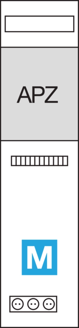 MM-feld,univ.Z,H 1050mm,1-feld,APZ oben • ZU37APZ2NW4 | Hager