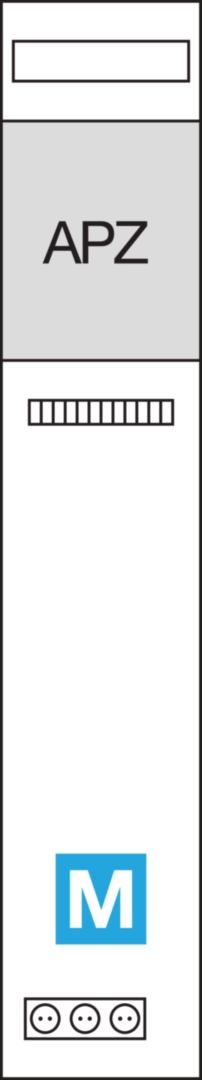 MM-feld,univ.Z,H 1350mm,1-feld,APZ oben • ZU59APZ2NW6 | Hager