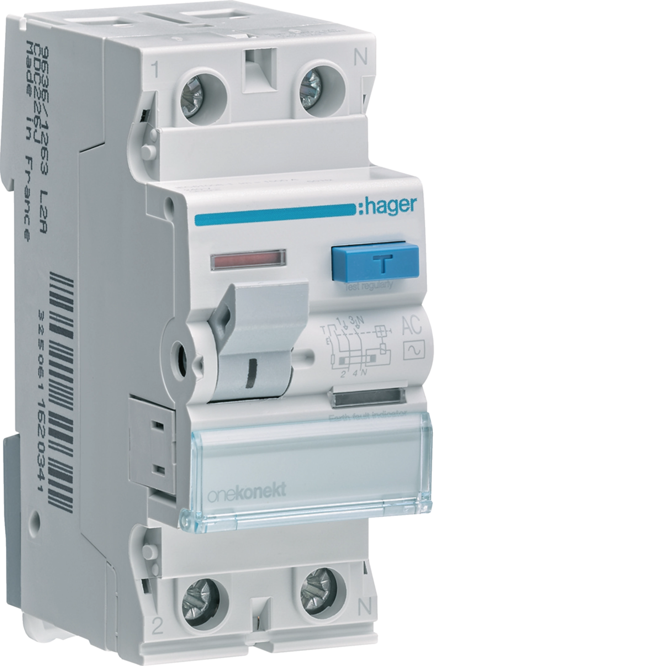 RCCB 2P 40A 30mA AC • CDC241J | Hager