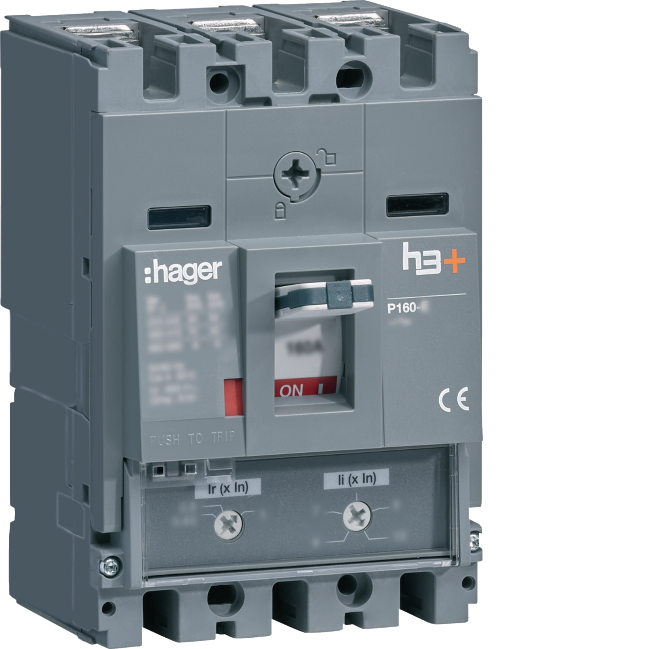 MCCB h3+ P160 TM 3x100A 70kA • HES100DR | Hager