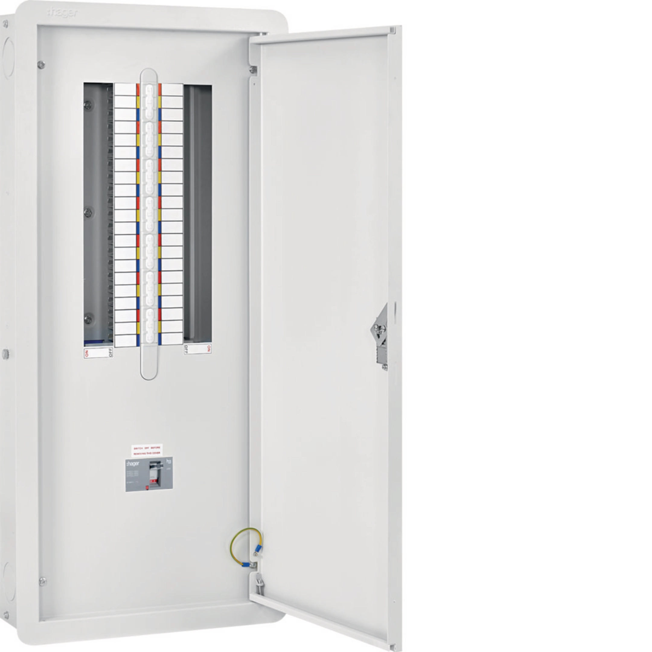 250A TP&N 14WAY Flush enclosure w/HHB200 • JK2B14F5HHB200Z | Hager