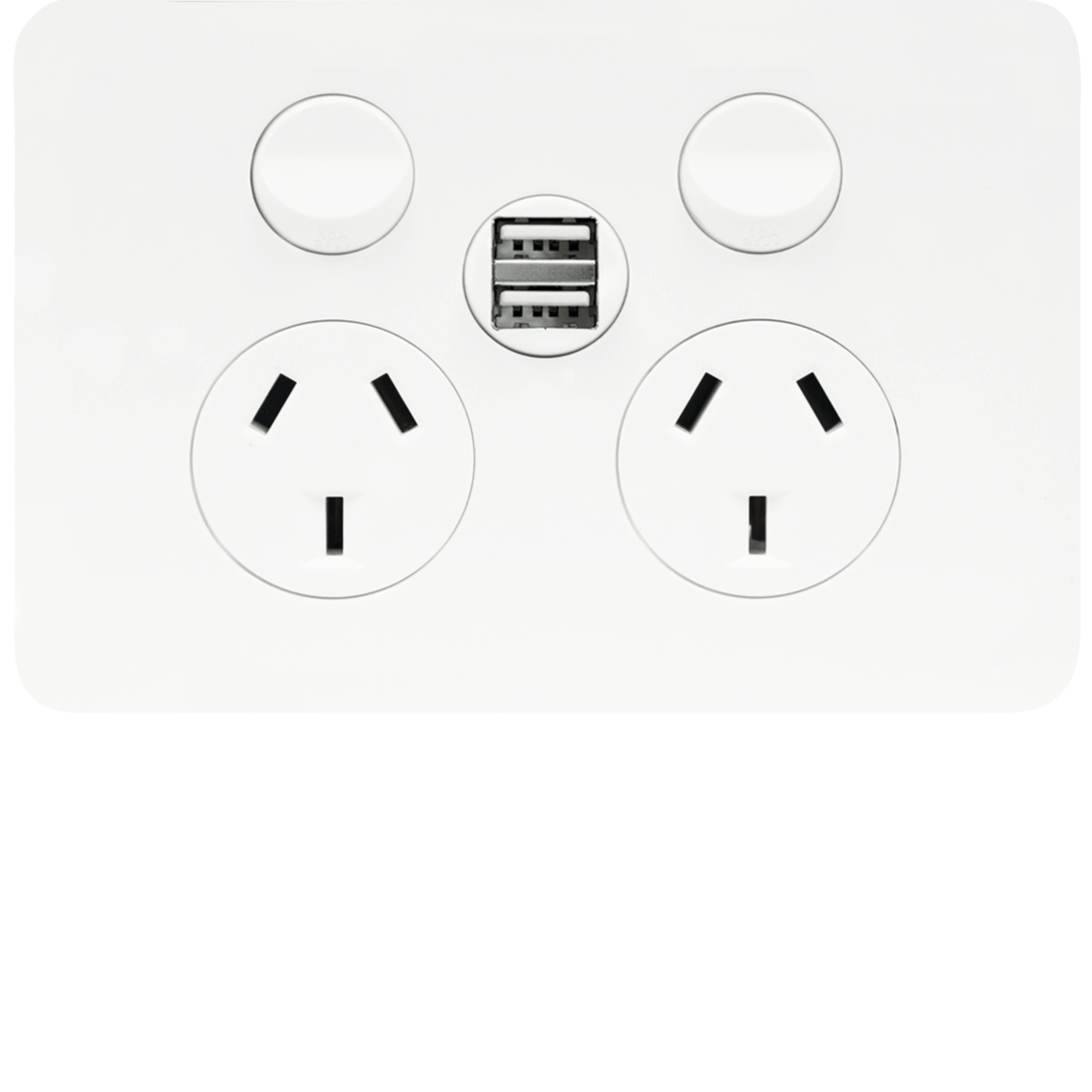 Allure DGPO cw 2 x 2.1A USB MW • WBHP2USB-MW | Hager