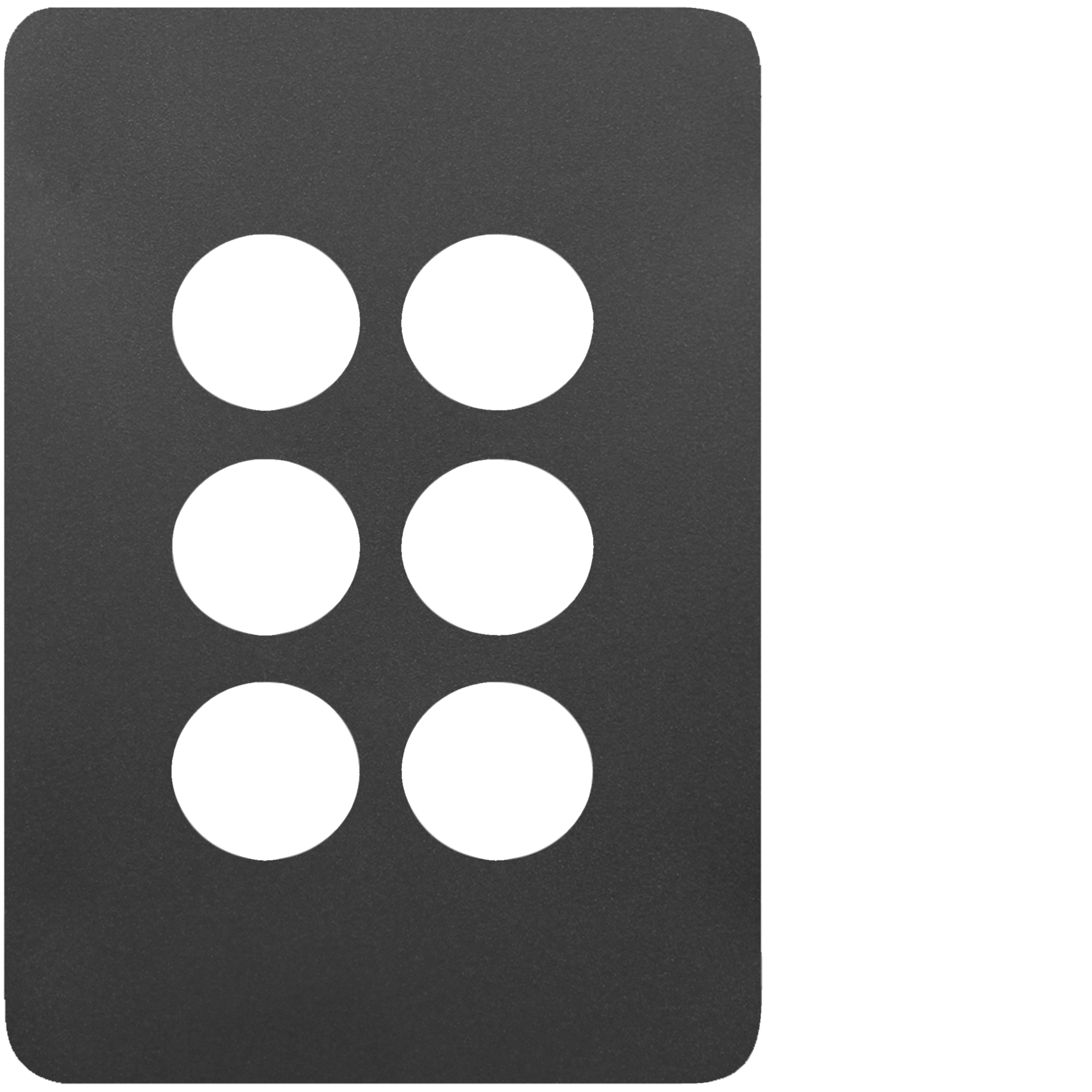 Allure 6 Gang Switch Plate MB • WBHSP6-MB | Hager