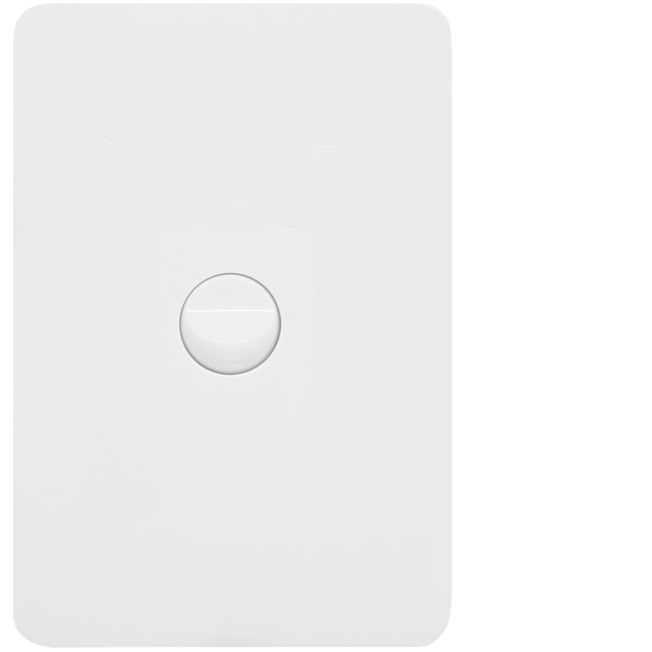 Allure 1 Gang Switch Plate cw mechs MW • WBHSV1-MW | Hager