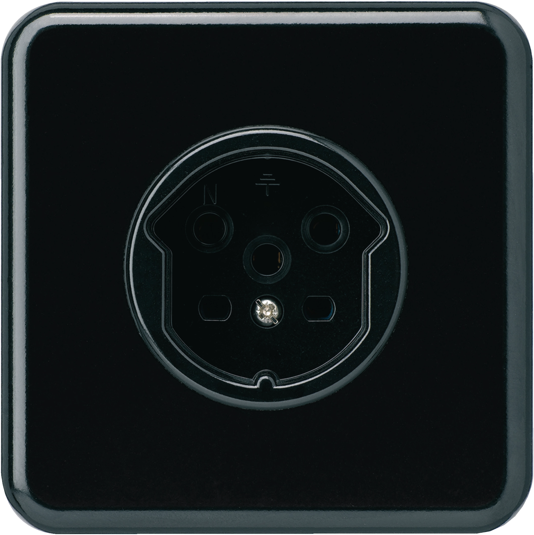 ba. C: Steckdose Typ 15, schwarz • WH11593205C | Hager