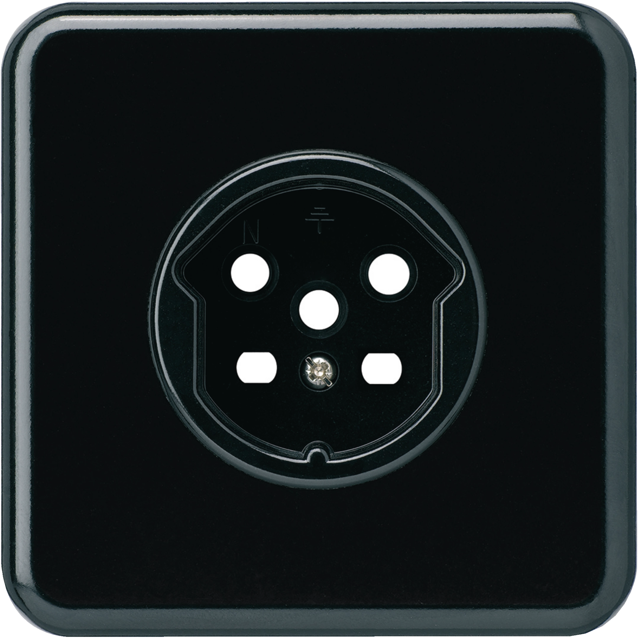 ba. G: Steckdose Typ 15, schwarz • WH11593205G | Hager