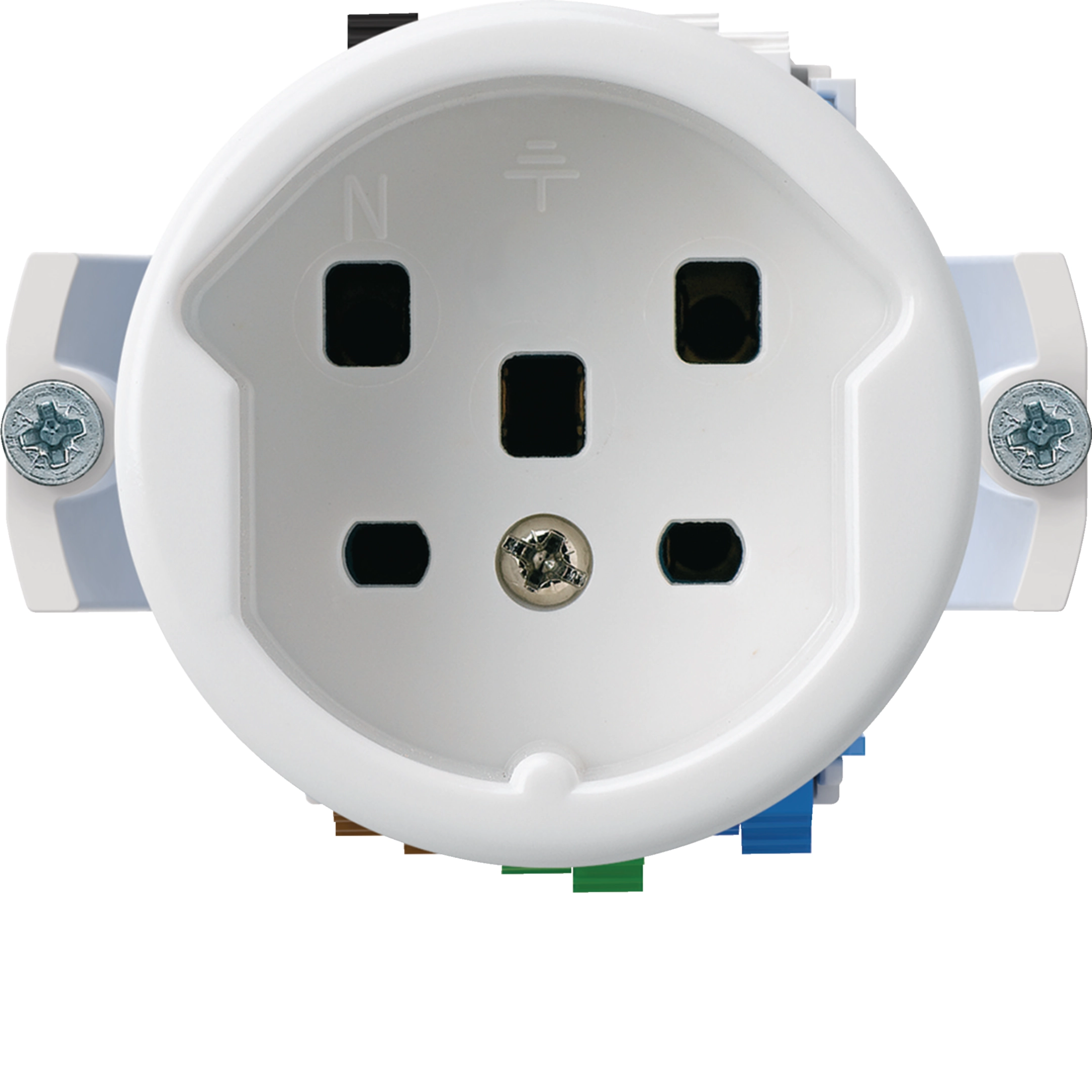ba. A: Steckdose Typ 25 weiss • WH11596200A | Hager