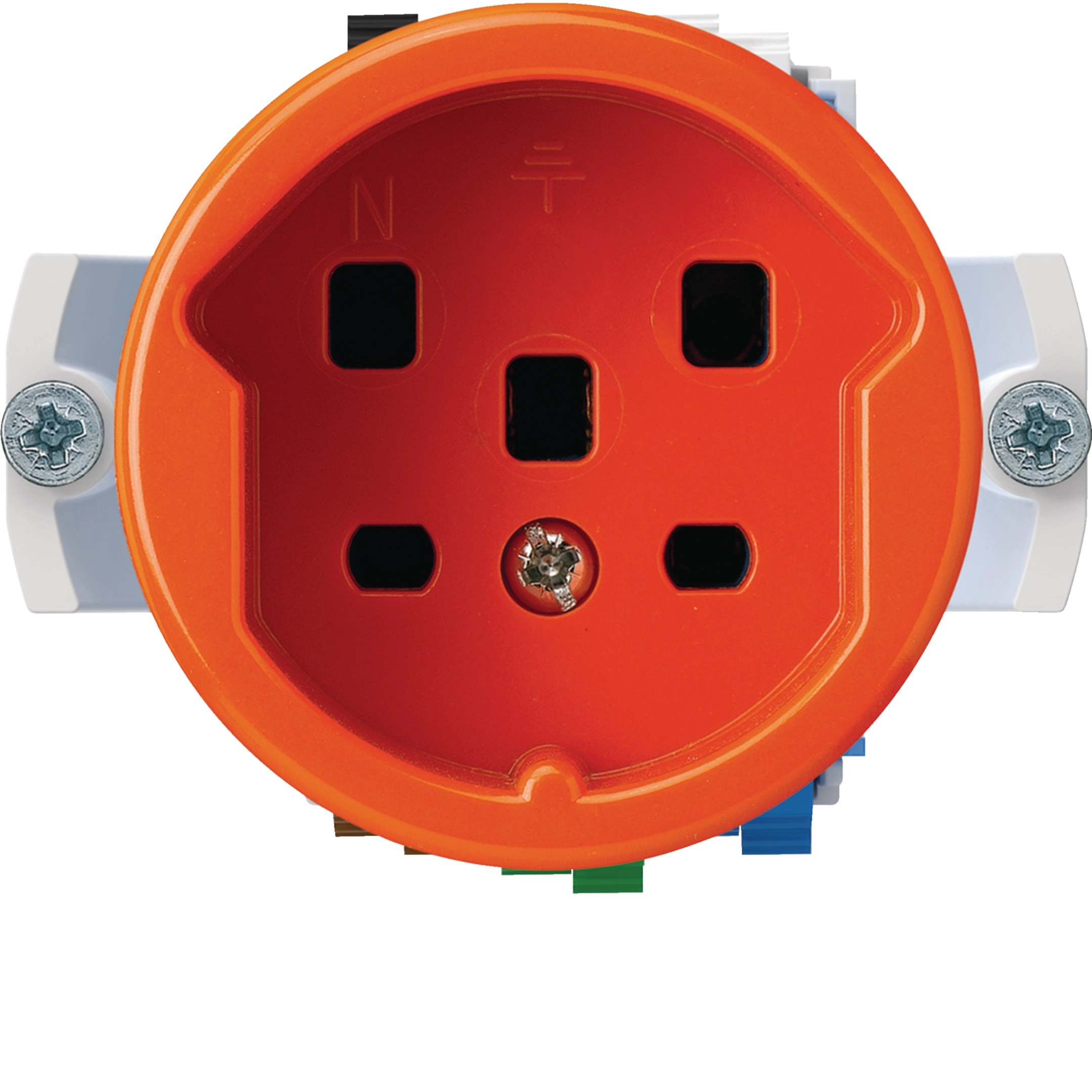 ba. A: Steckdose Typ 25 orange • WH11596206A | Hager