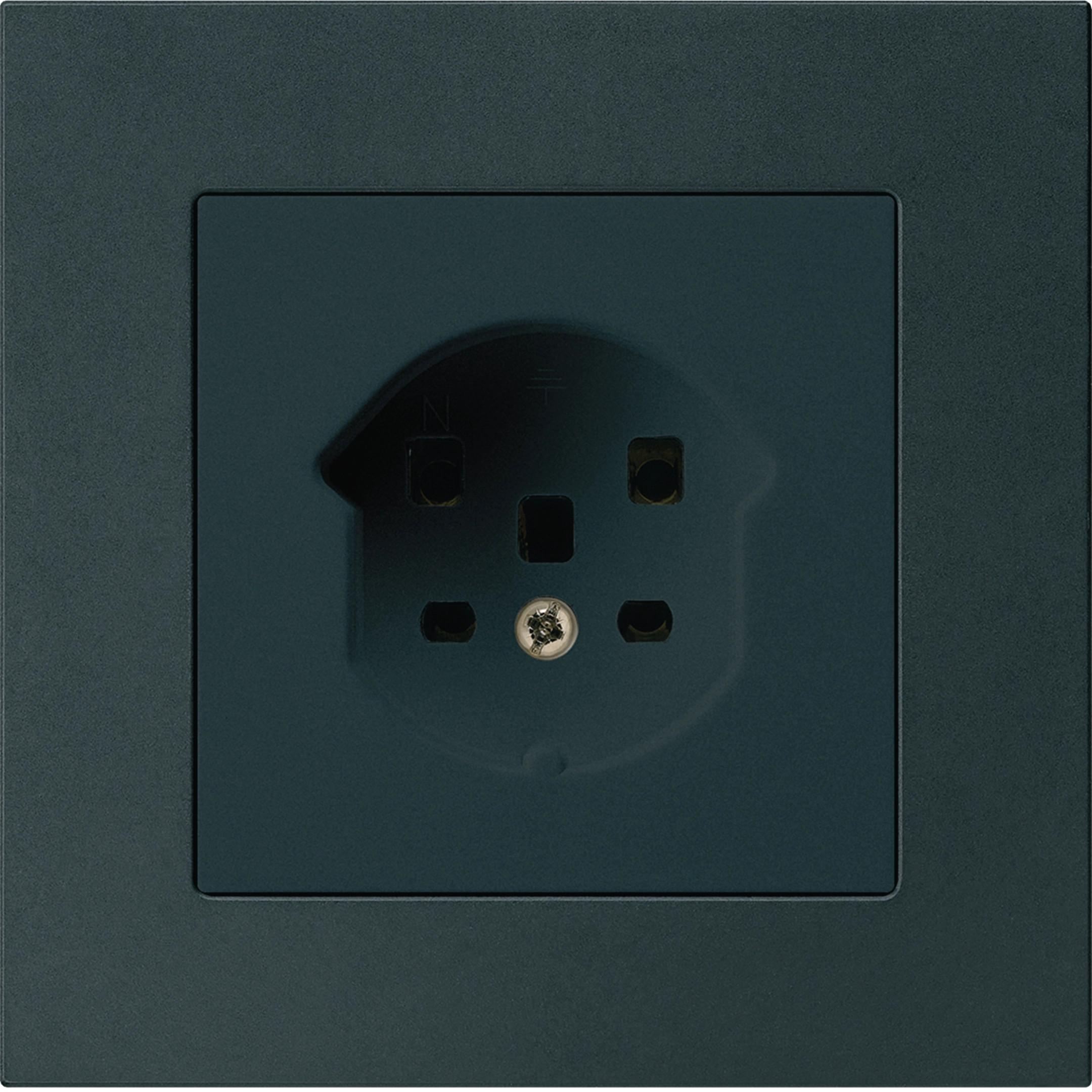 ka.pro C: Steckdose Typ 25 schwarz • WH27596205C | Hager