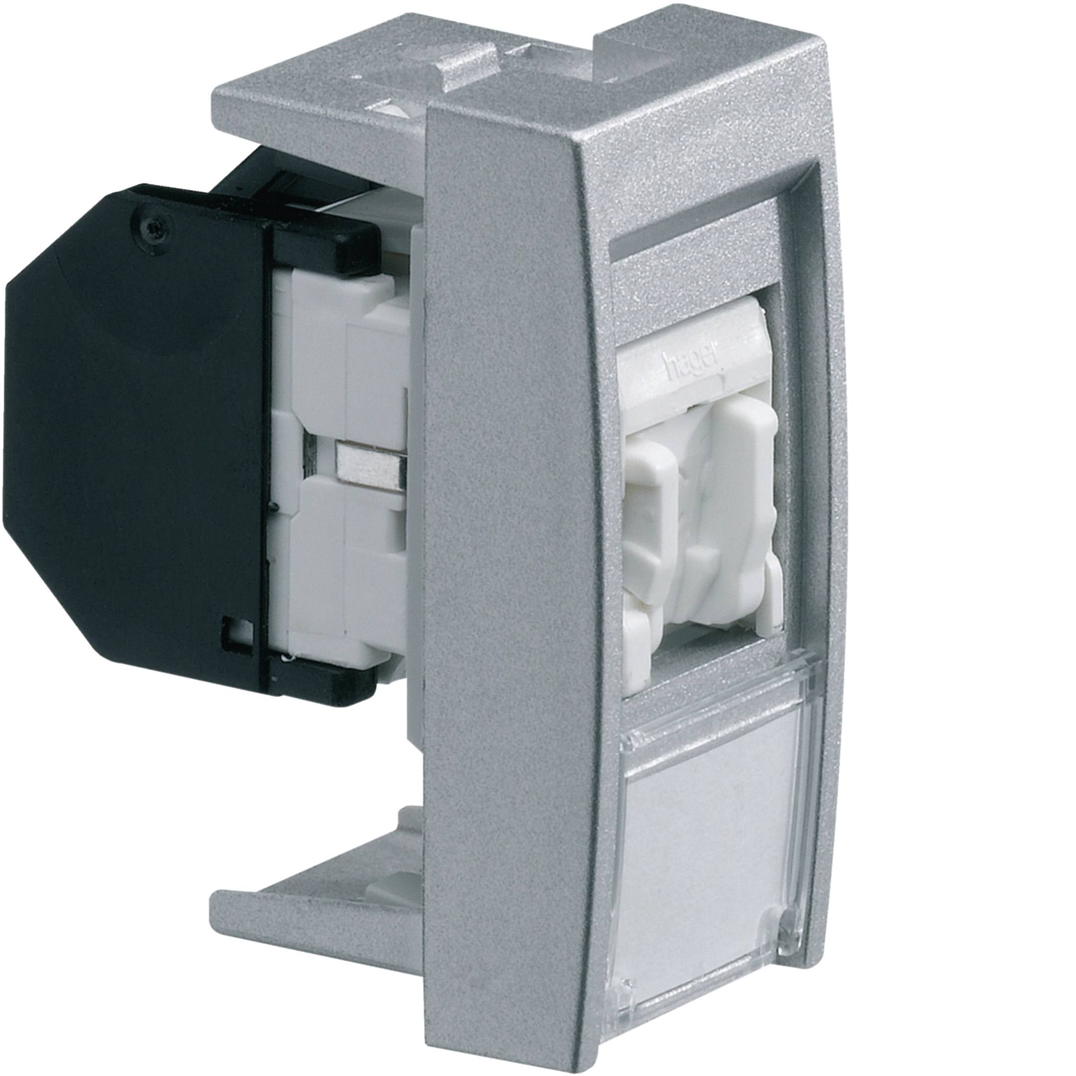 systo 1M RJ45 Cat.6 UTP, alumínio • WS219T | Hager