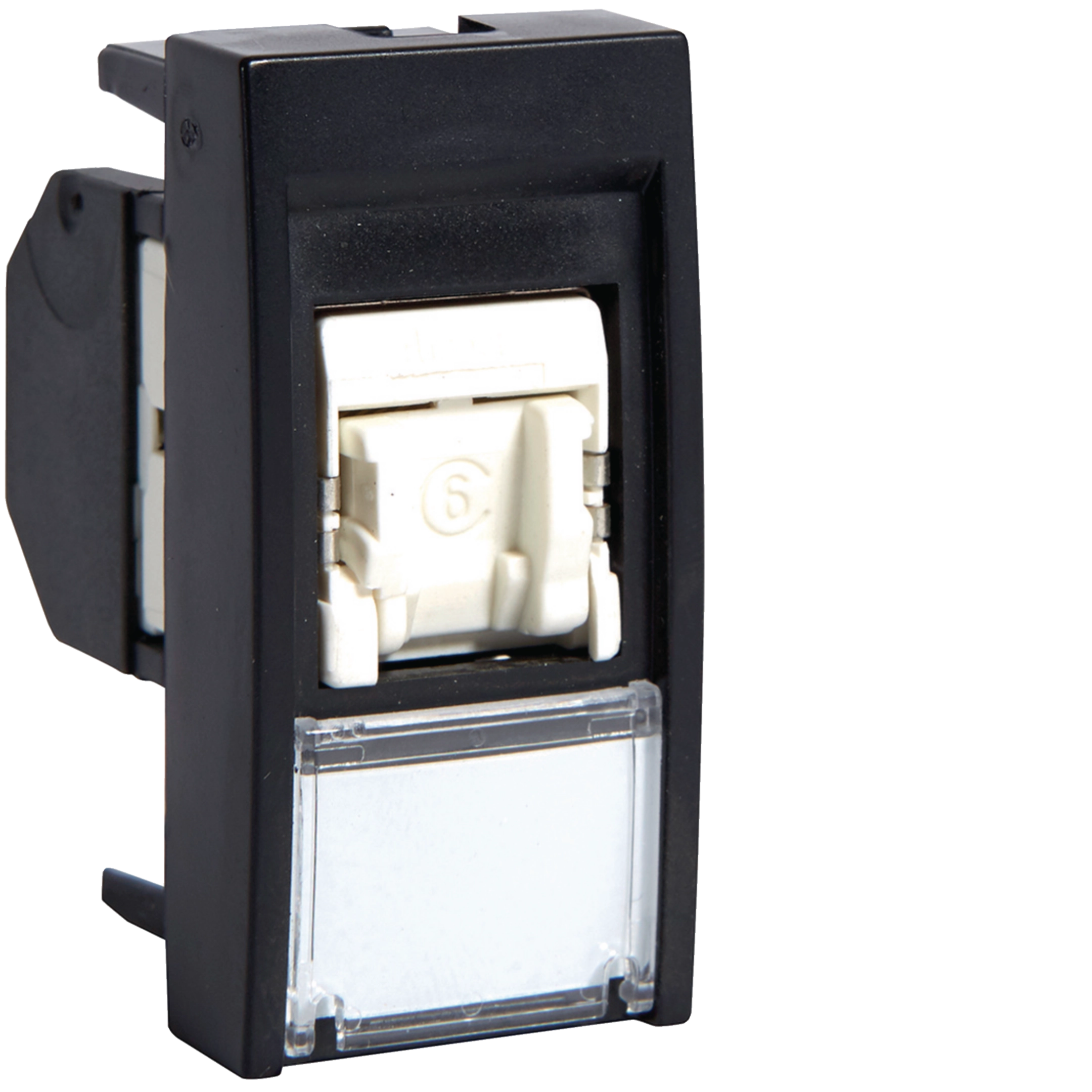 systo 1M RJ45 Cat.6 FTP, preto • WS222N | Hager