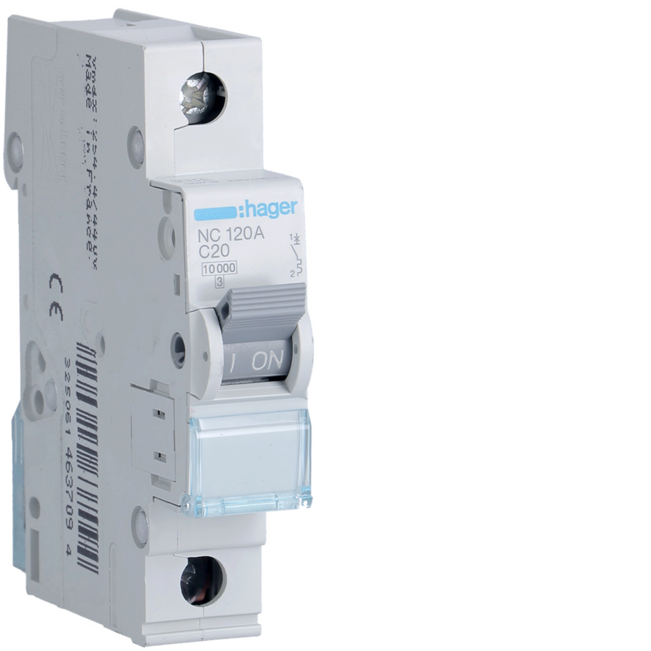 MCB 1P 10kA C-20A 1M • NC120A | Hager