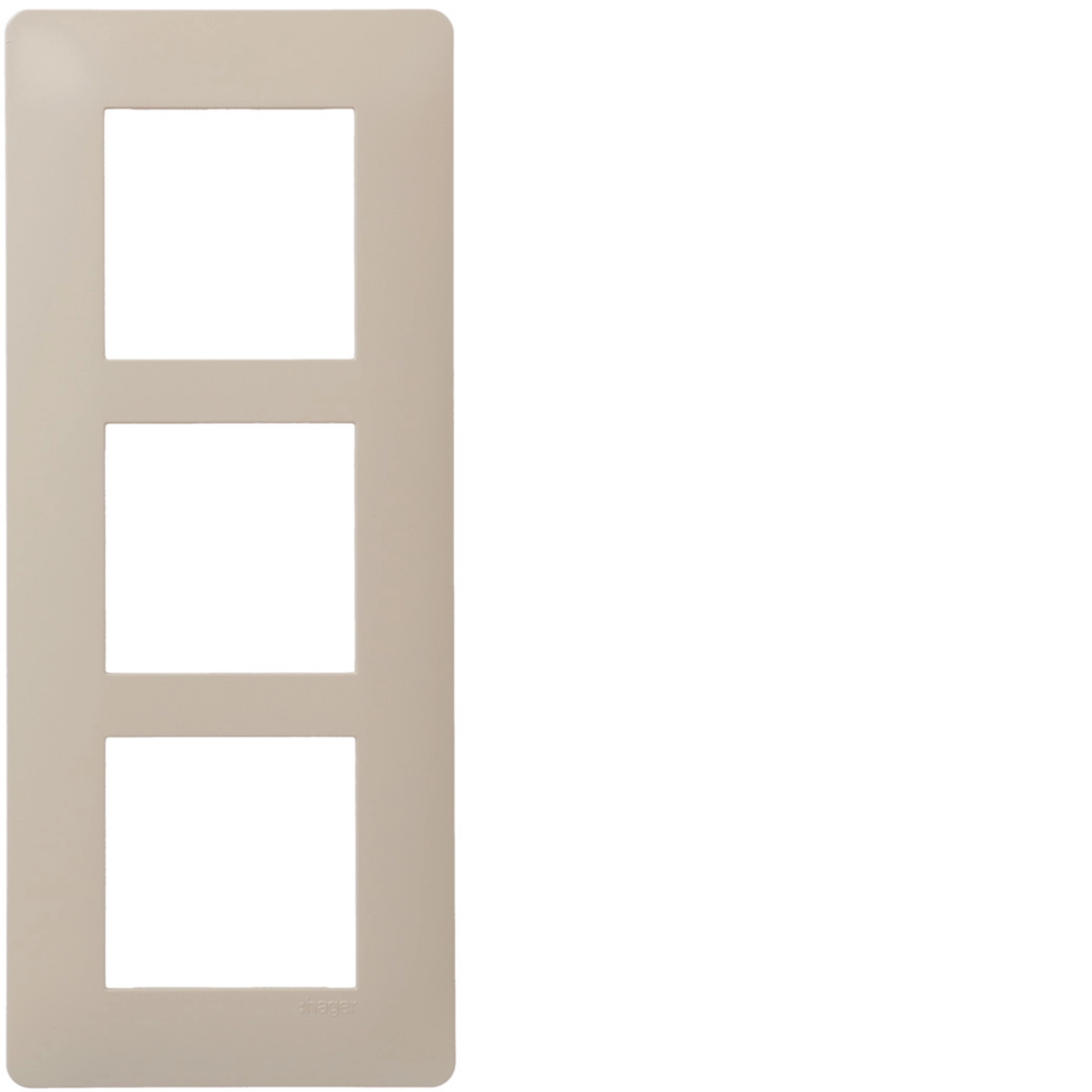 Plaque 3 postes Essensya entr. 57 Sisal • WE437 | Hager