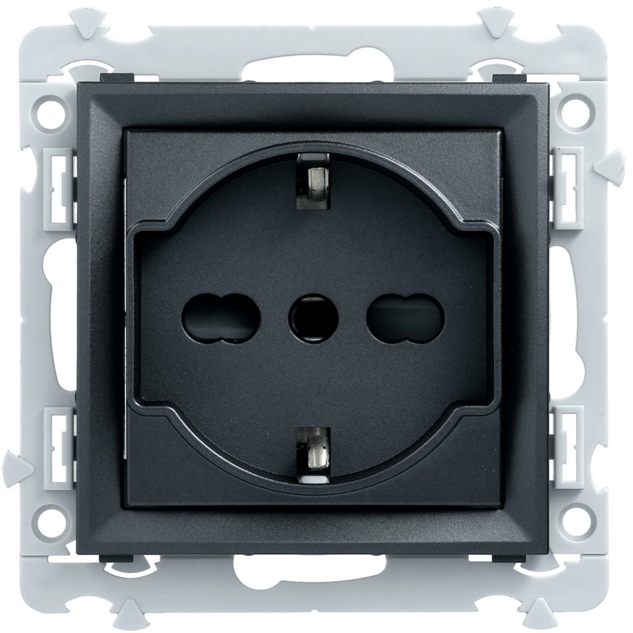 PC 2P+T Kallysta allemand italie Carbone • WK108C | Hager