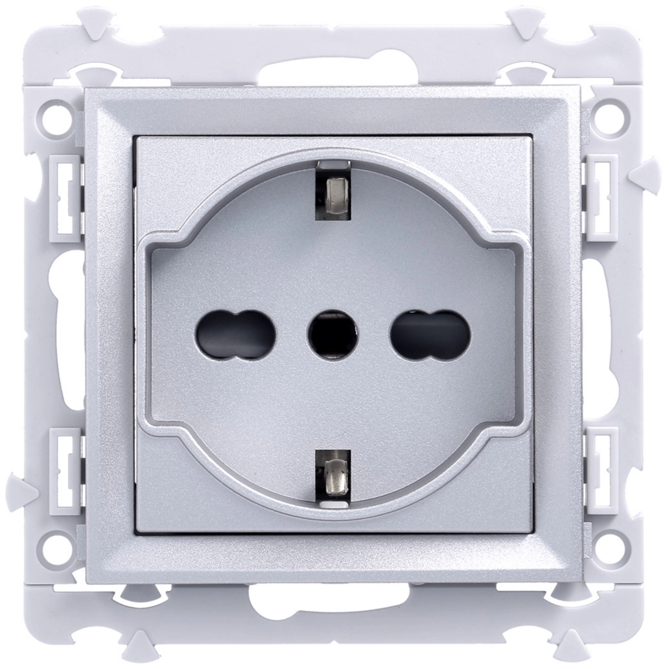 PC 2P+T Kallysta allemand italien Titane • WK108T | Hager