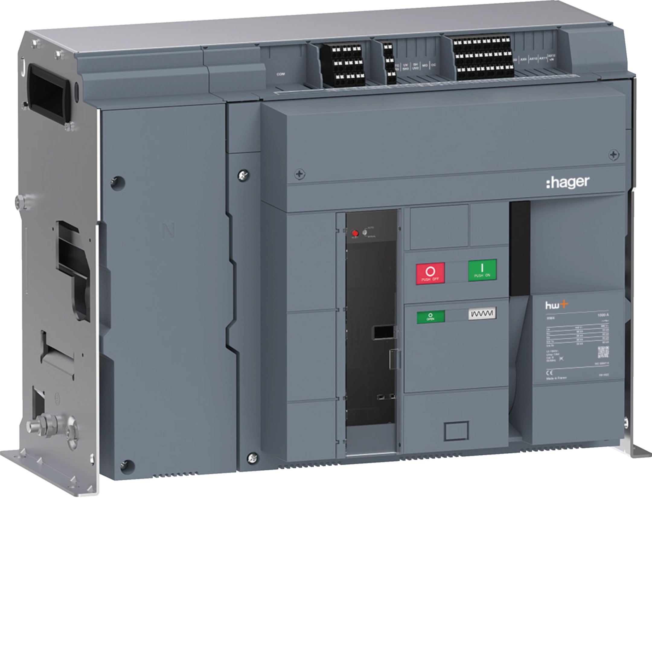 ACB 1000A 4P 66kA HW4 Fest für Energy • HW4E410FE | Hager