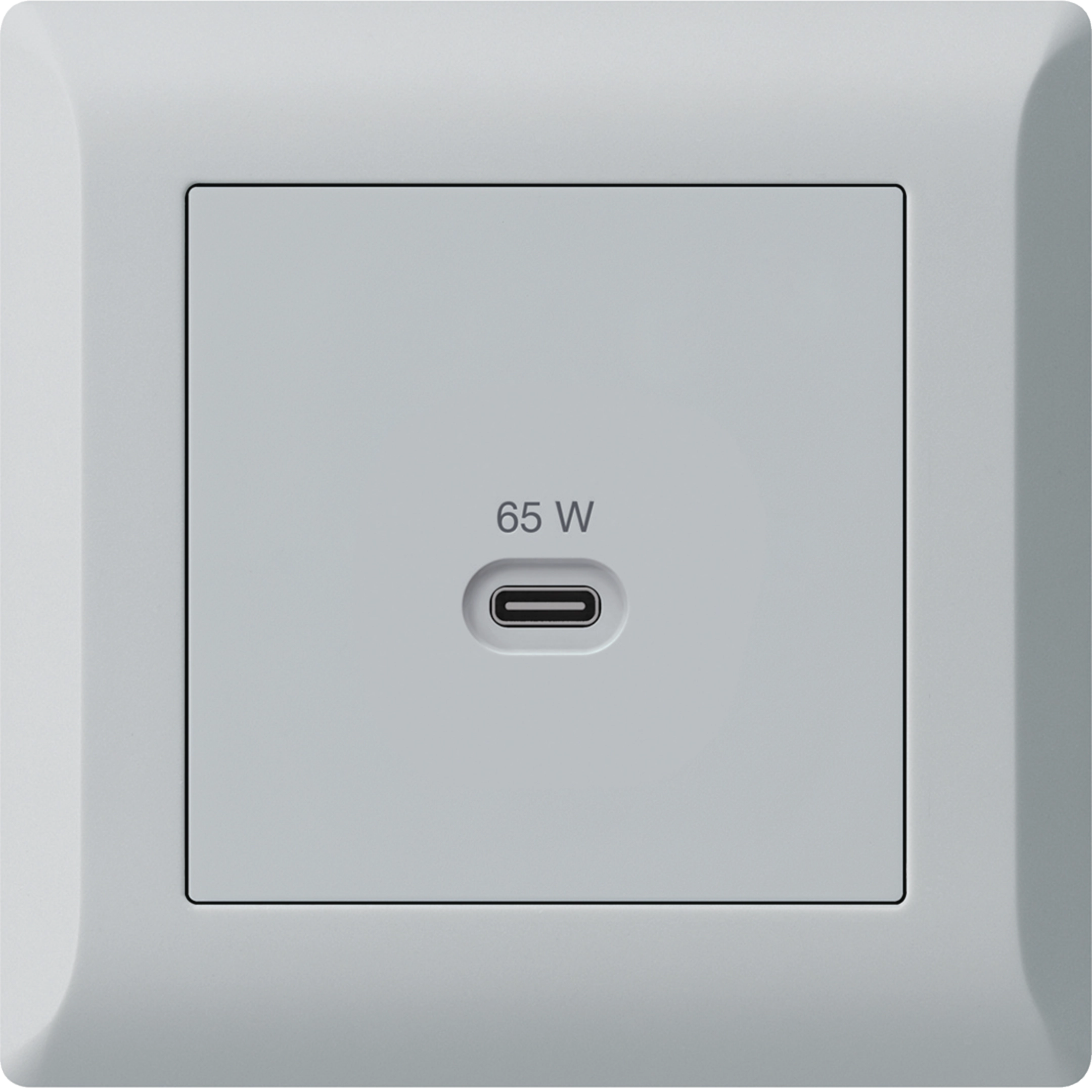 ka. line C: USB Typ C 65W PD / PPS grau • WH55821503C | Hager