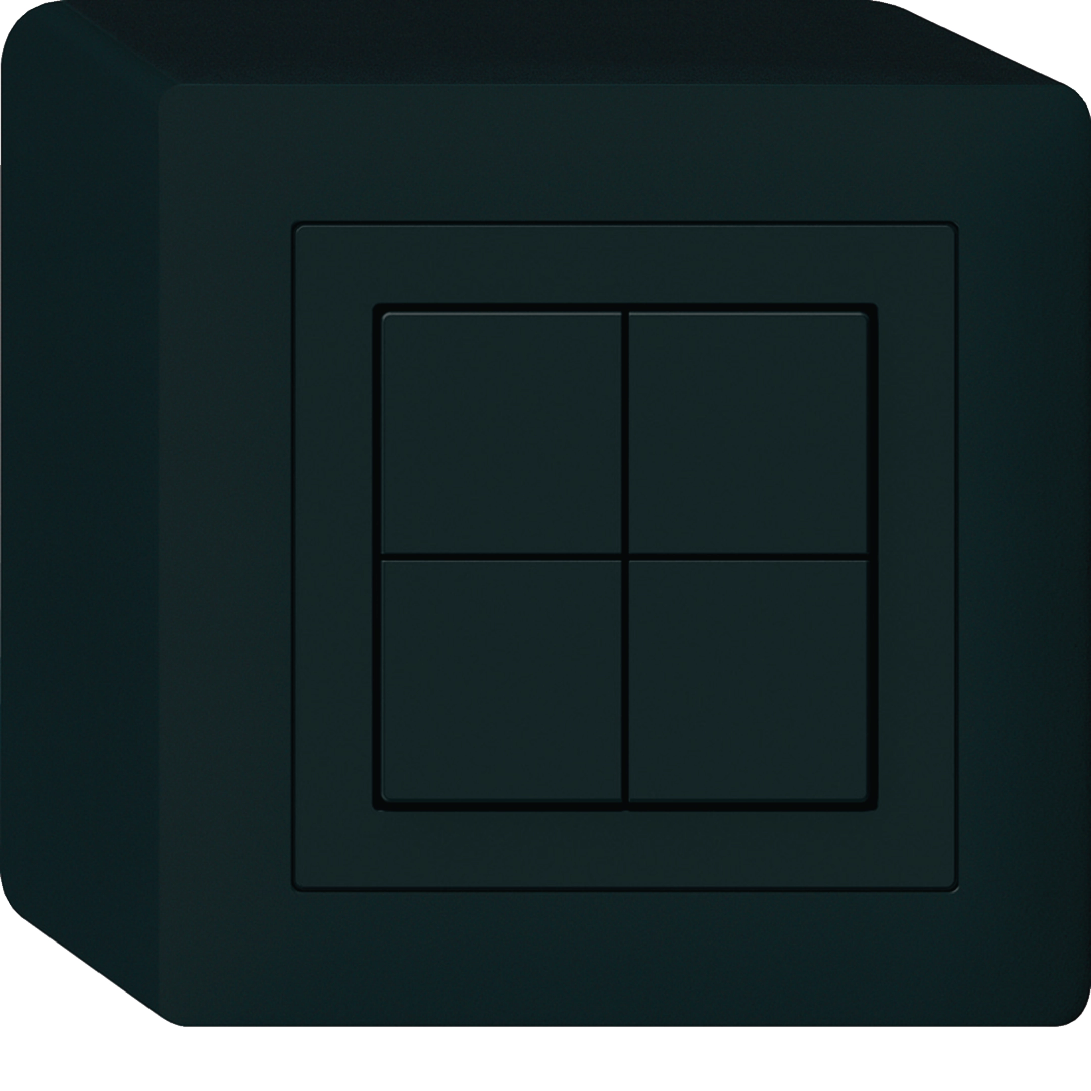 kallysto Q: 4-fach KNX Taster BA schwarz • WHT20405Q | Hager
