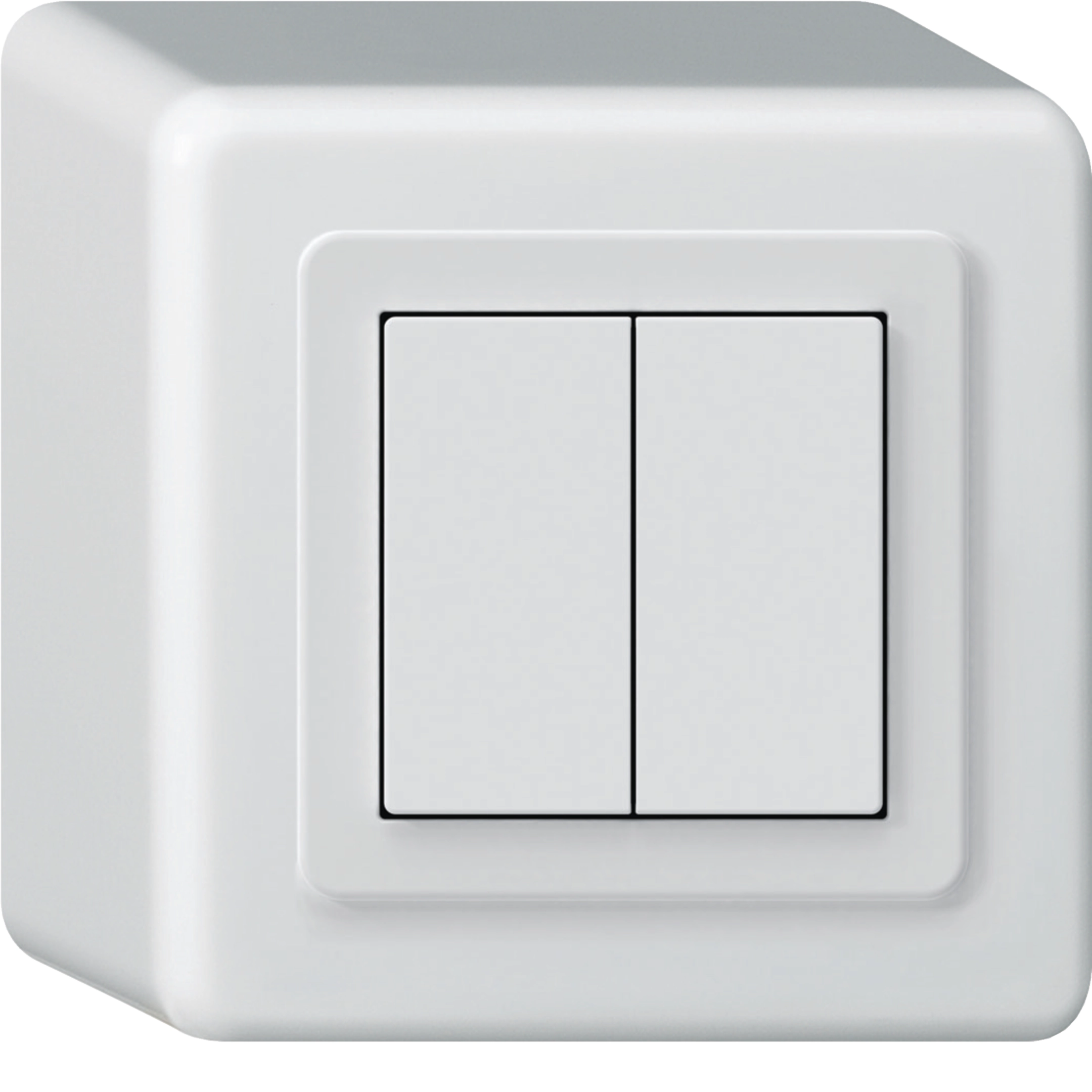 basico Q: 2-fach KNX Taster BA weiss • WHTB20200Q | Hager