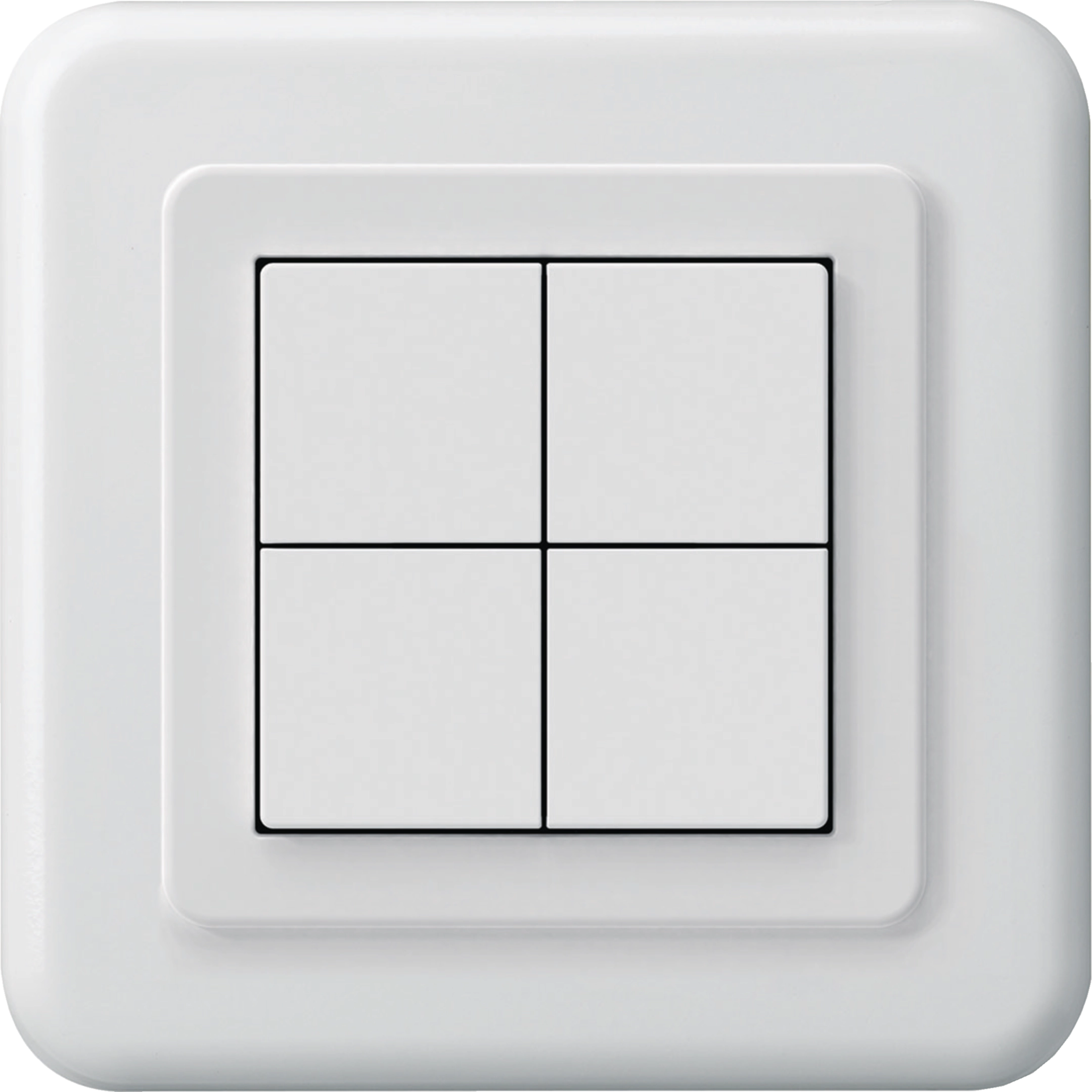 basico C: 4-fach KNX Taster BA weiss • WHTB20400C | Hager