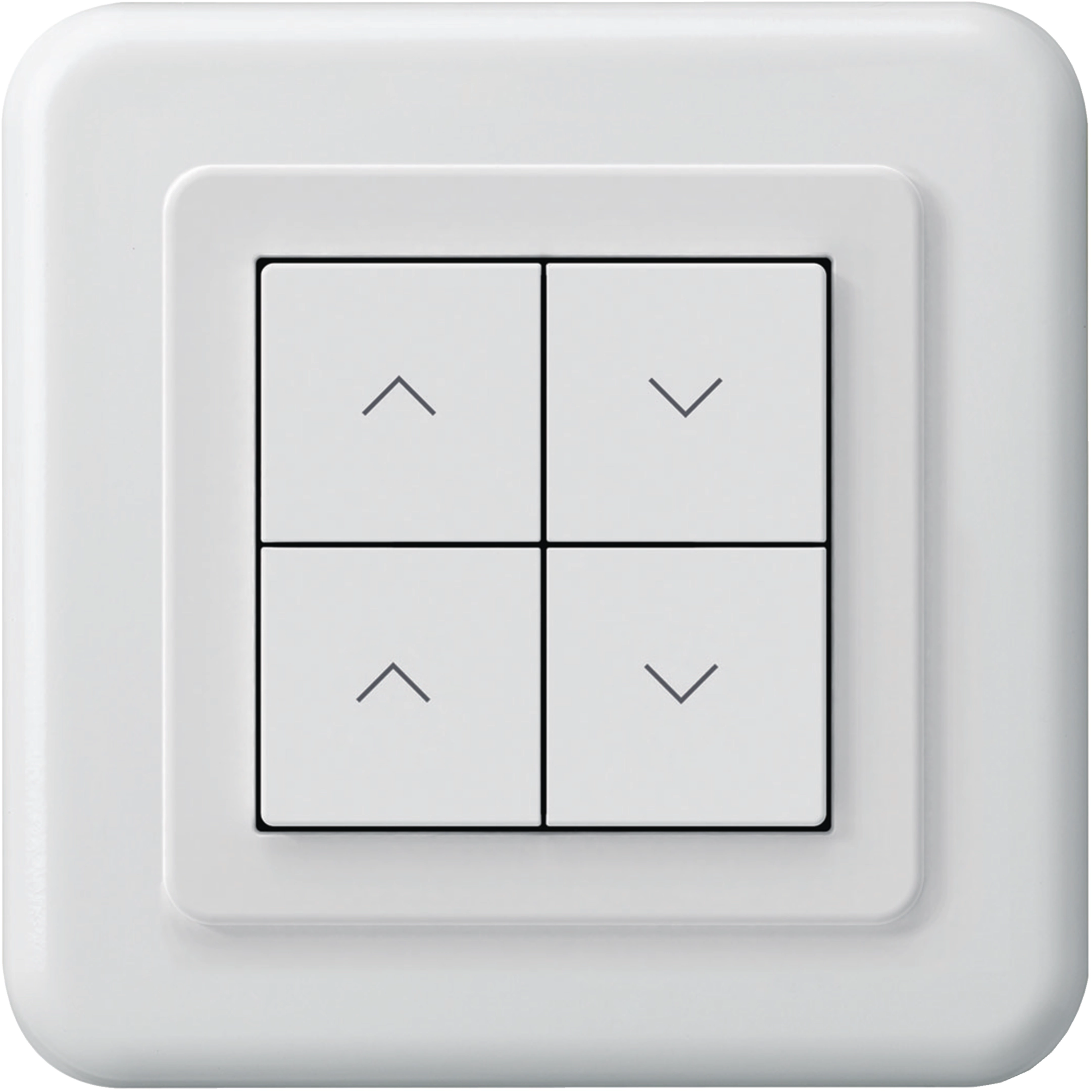 basico C: 4-fach KNX Storentaster BA ws • WHTBM20400C | Hager