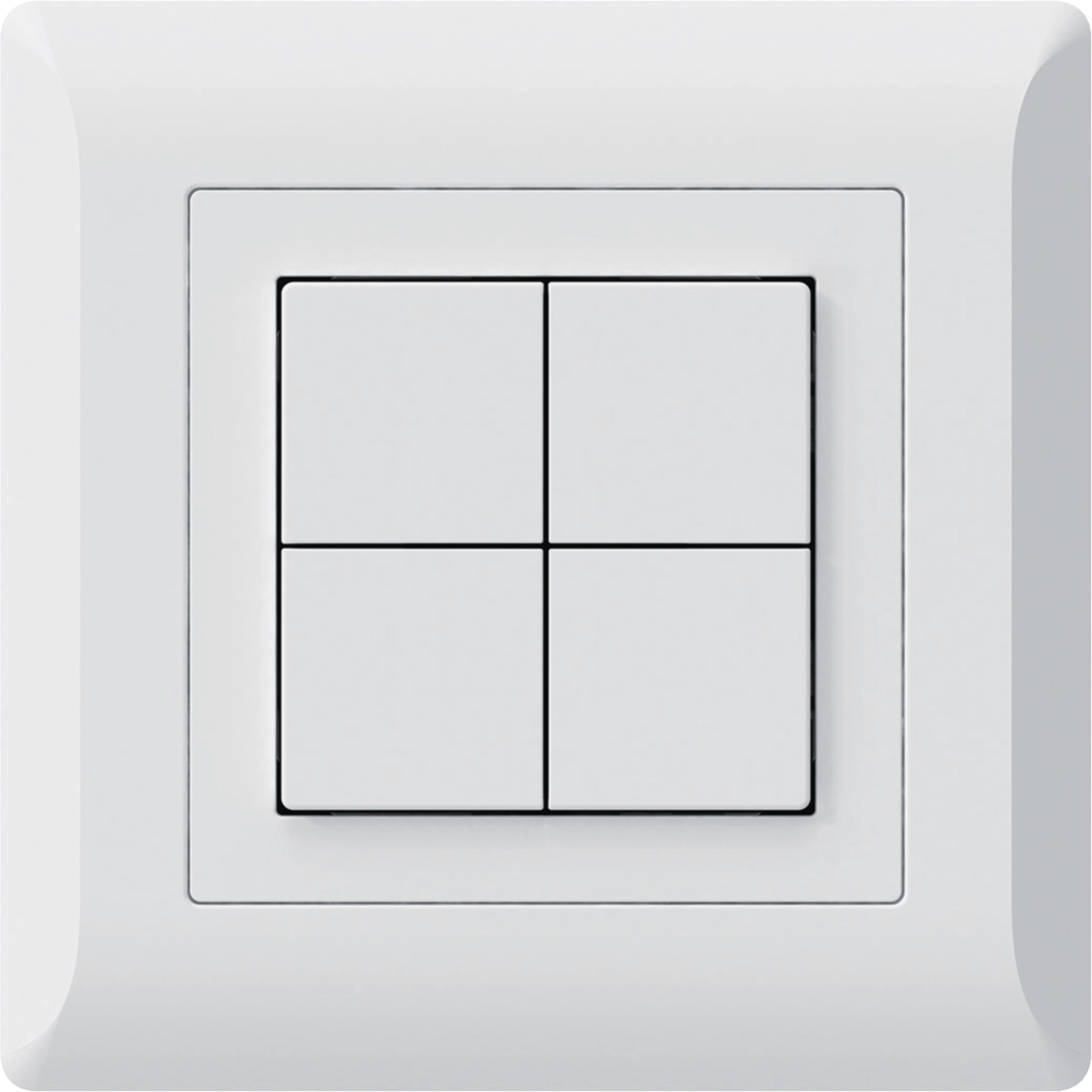 ka.line C: 4-fach KNX Taster BA weiss • WHTL20400C | Hager
