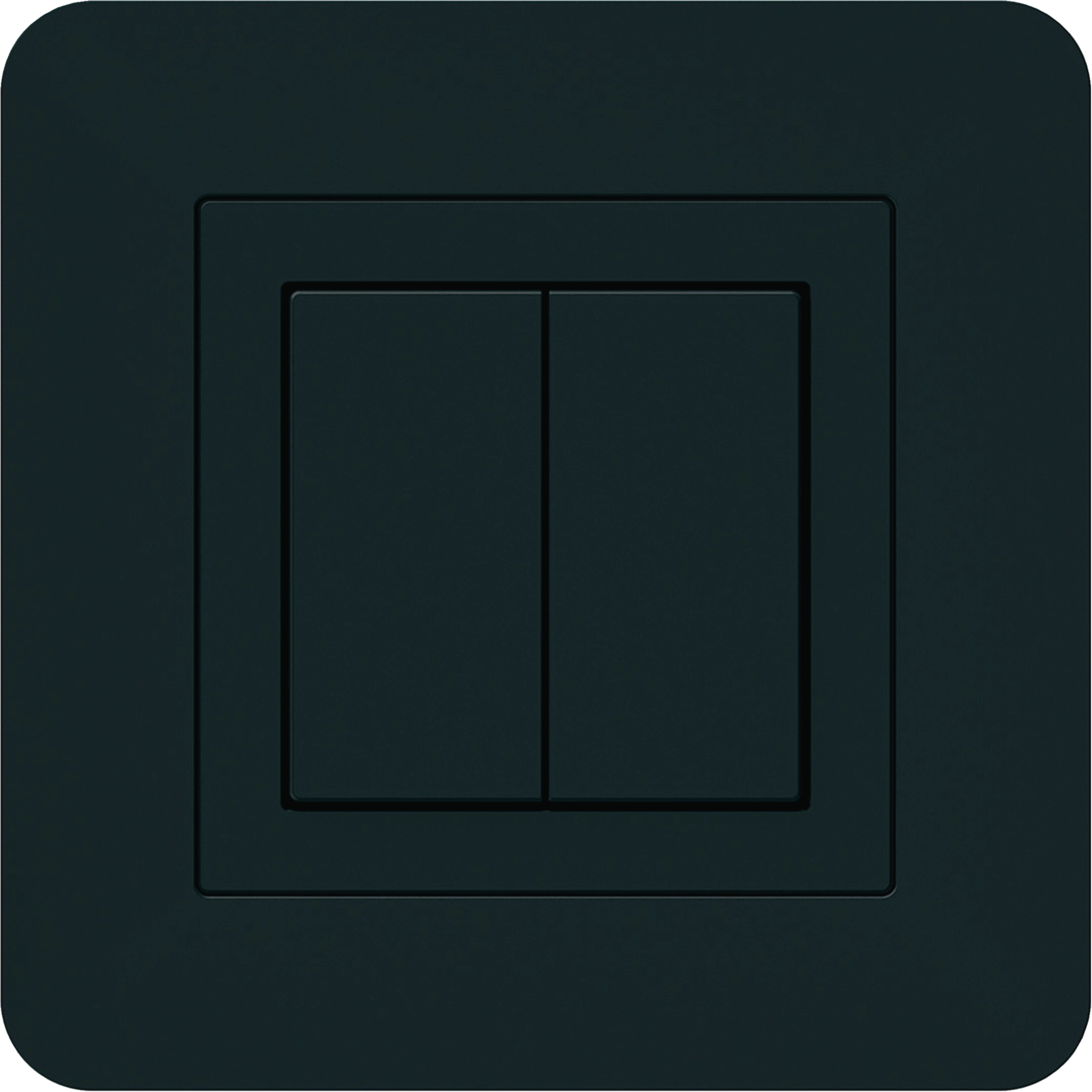 ka. trend C: 2-fach KNX Taster BA sw • WHTT20205C | Hager