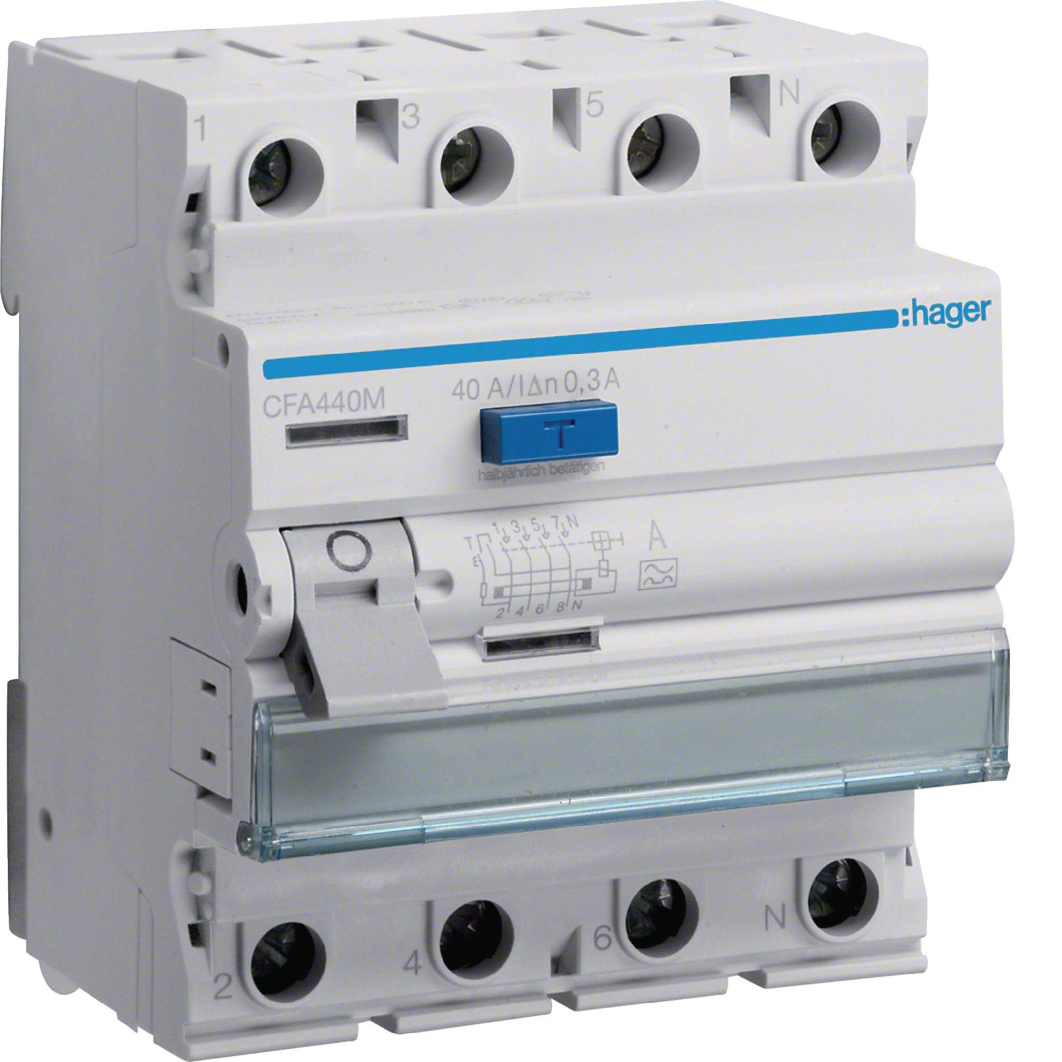 Diferencial 4P 40A 300mA tipo A • CFA440M | Hager