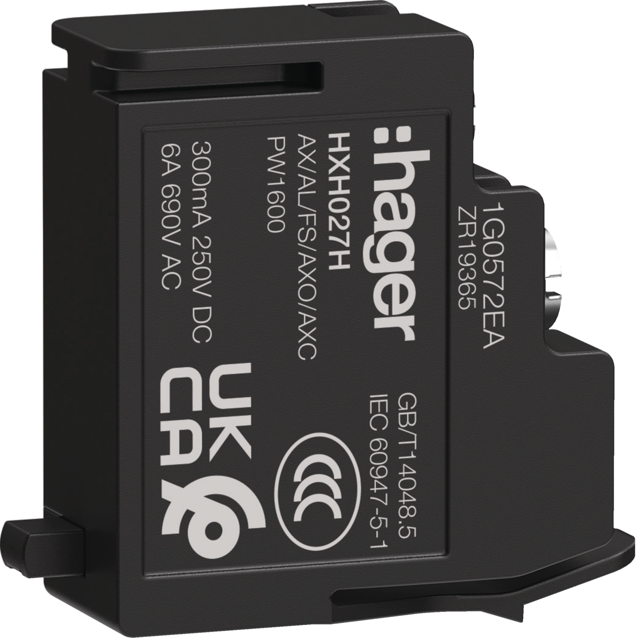 Contacto aux. AX/AL/FS/AXO/AXC • HXH027H | Hager