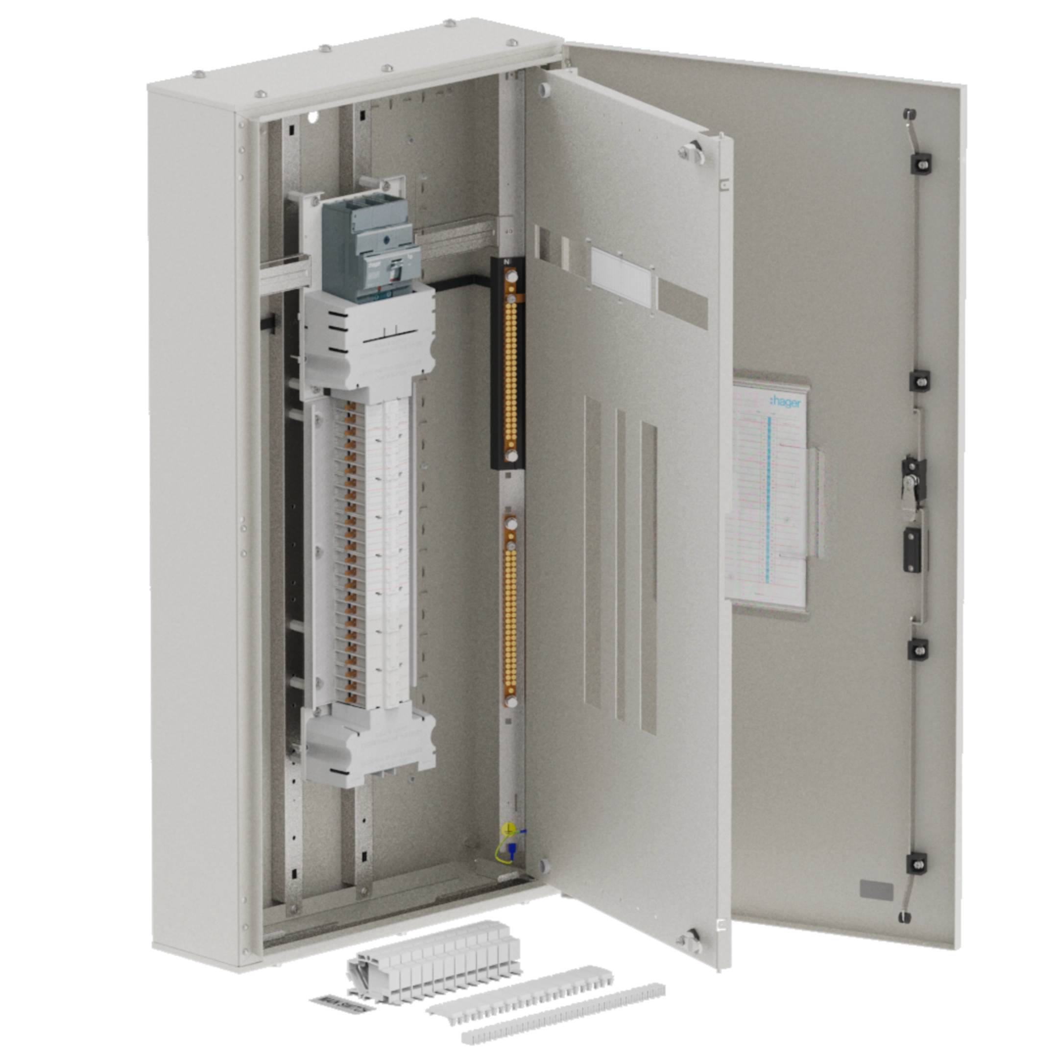 DB, Apex, 48P, 160A MCCB, GR • JPA4800M16TW | Hager