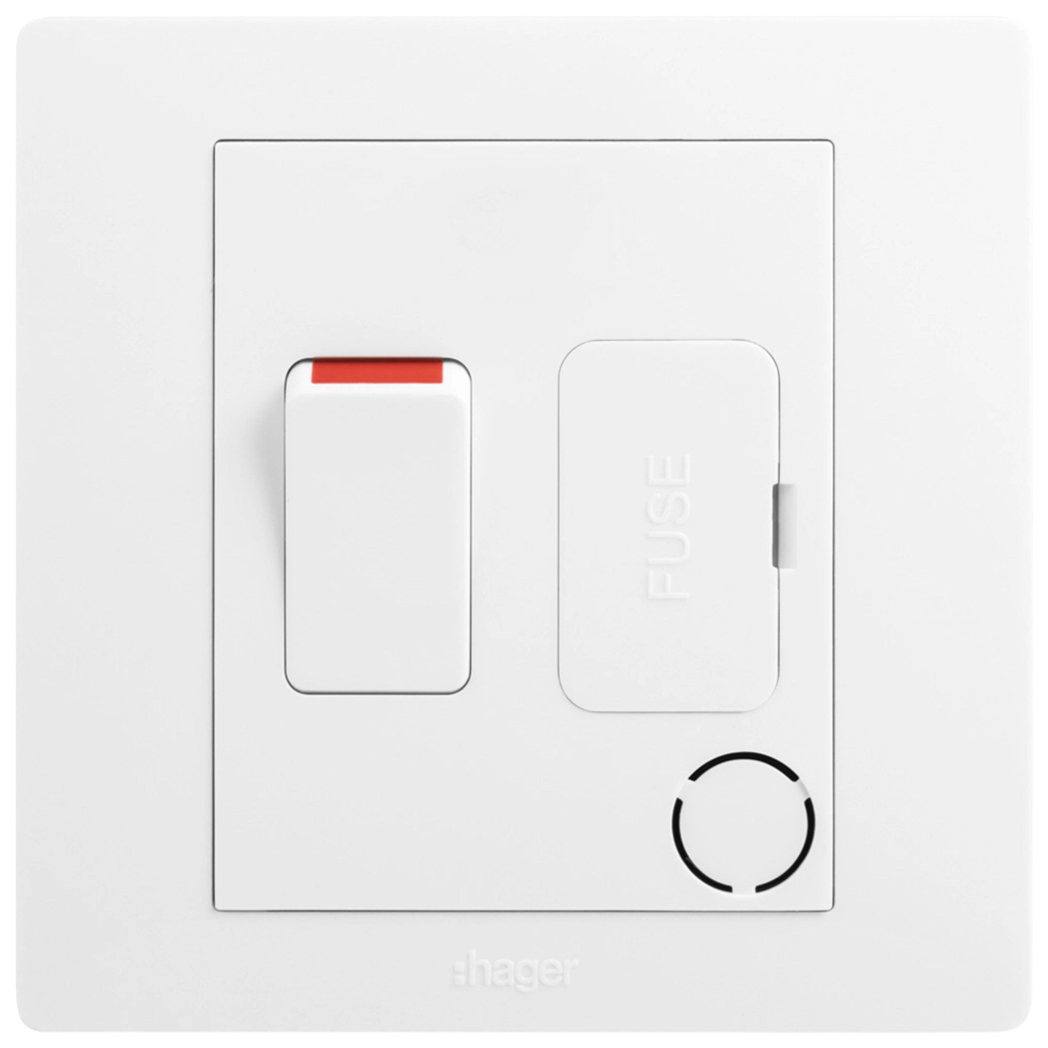 13A switched fused w/flex outlet • WGMR13S | Hager