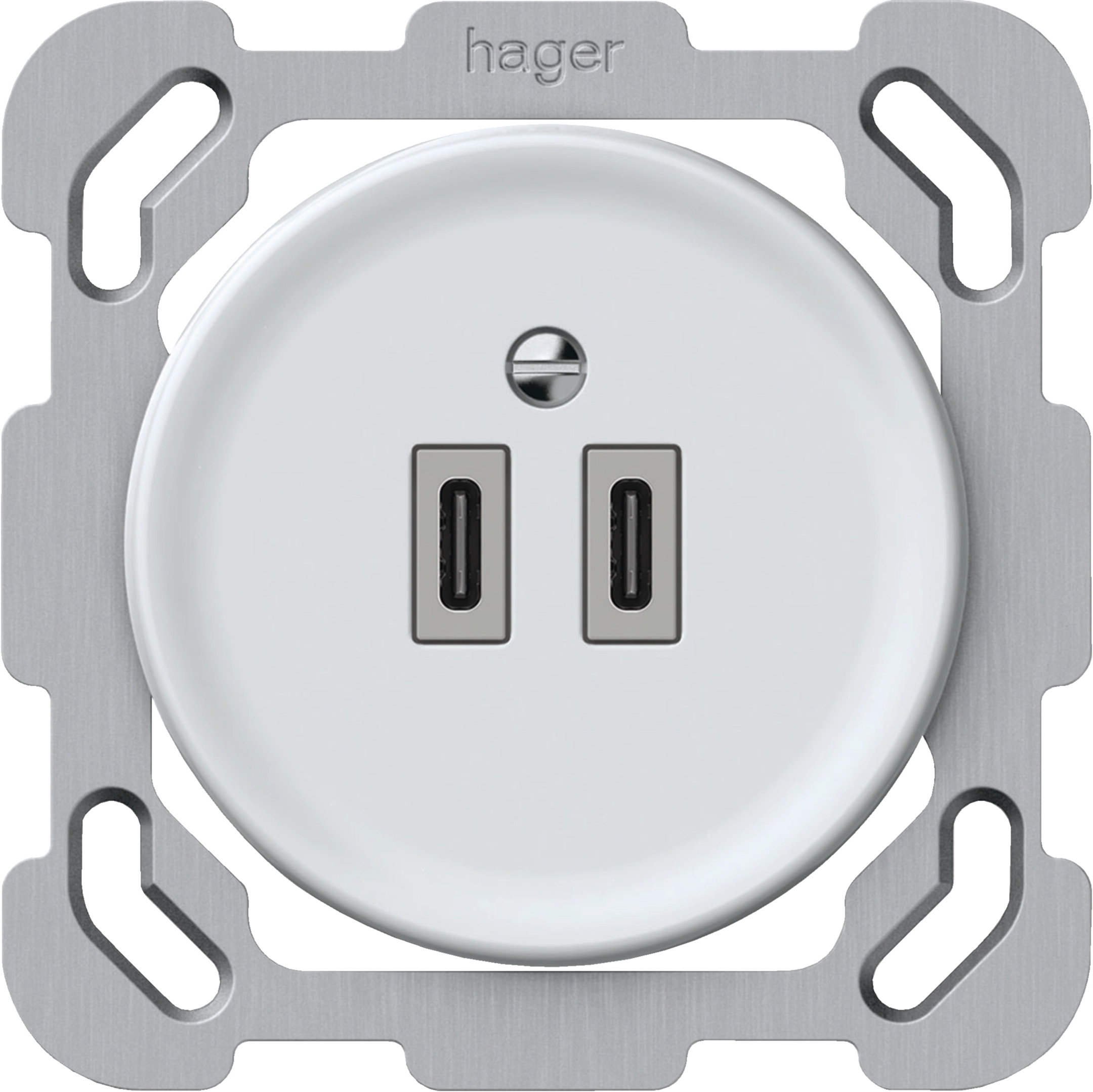 ori. B: USB Typ C-C 20W PD weiss • WH45822100B | Hager