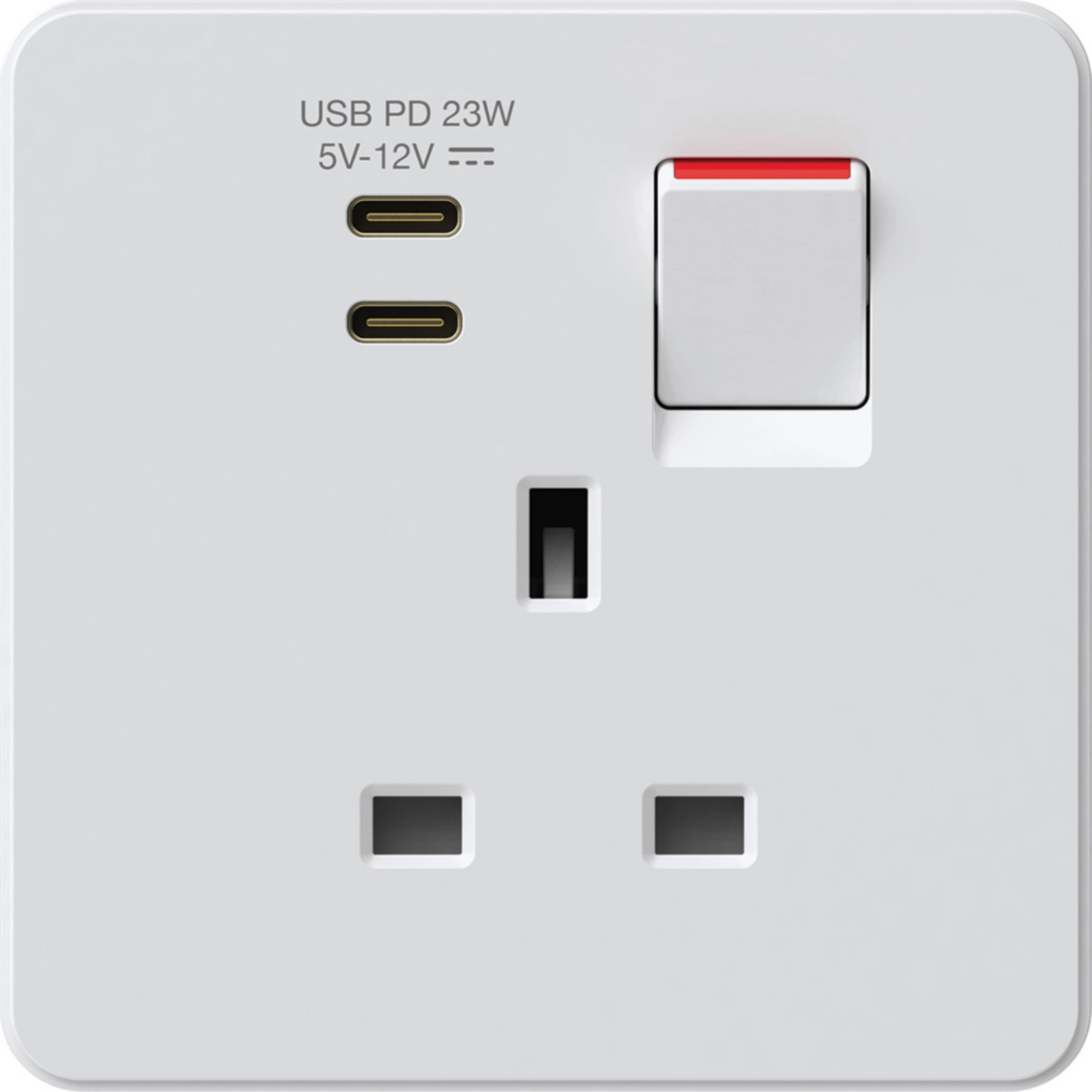 13A SINGLE SSO WITH 2 TYPE C PD3.0 USB • WGDS113SUSBCC | Hager
